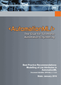 Specifications – AutomationML